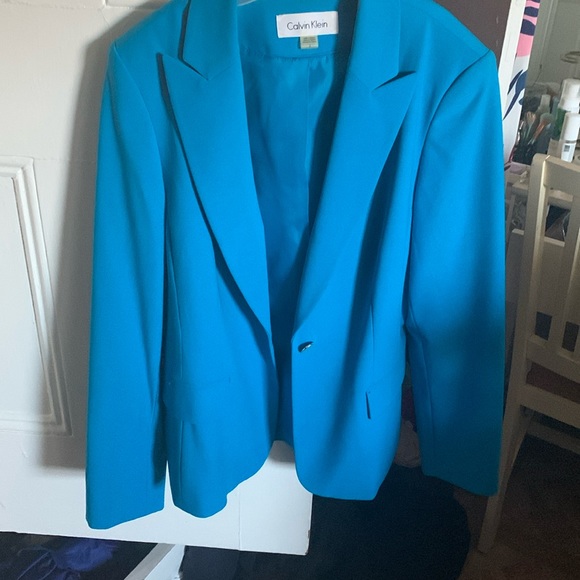 Jackets & Coats | Calvin Klein Electric Blue Blazer | Poshmark